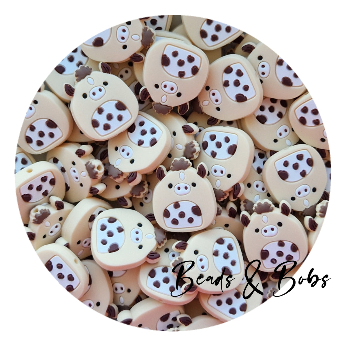 Silicone Mohawk Cow Beads - 2 Colours – Beads & Bobs craft co.
