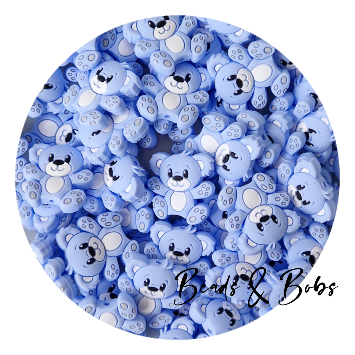 Silicone Teddy Bear Beads - 2 Colours – Beads & Bobs craft co.