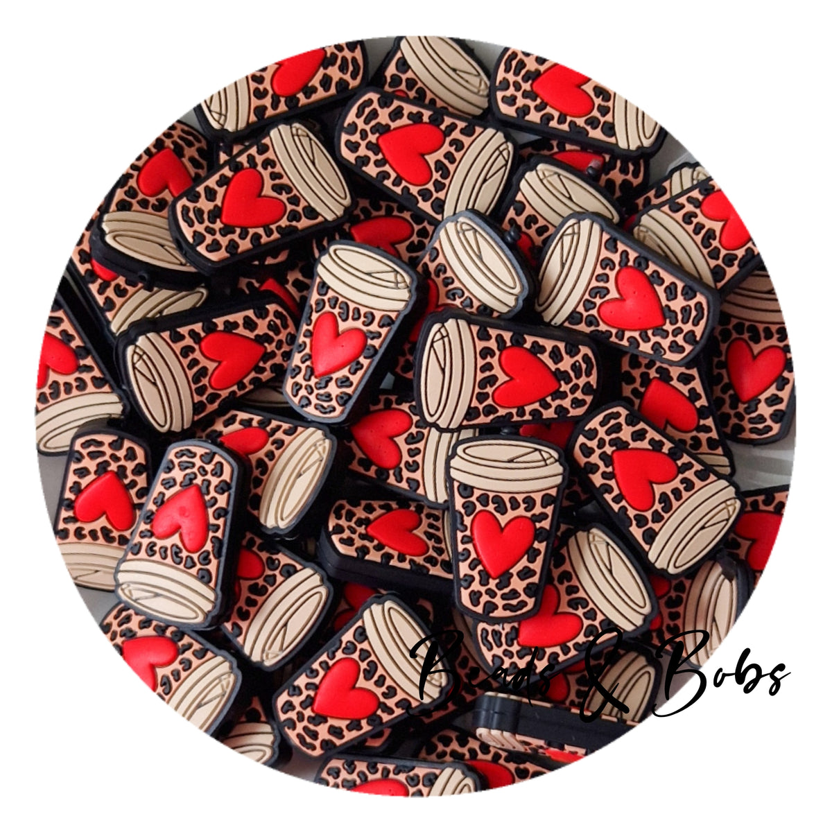 Silicone Winter Coffee Cup Beads - 2 Colours – Beads & Bobs craft co.