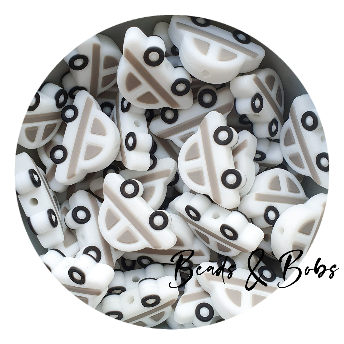 Silicone Car Beads - 3 Colours – Beads & Bobs craft co.