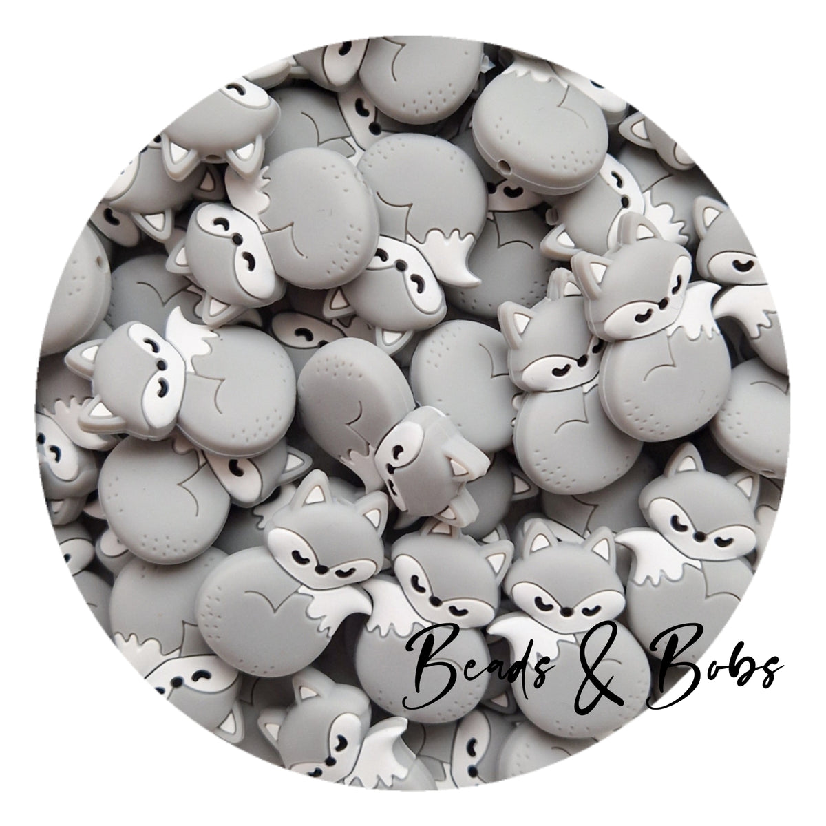 Silicone Fox Beads - 2 Colours – Beads & Bobs craft co.