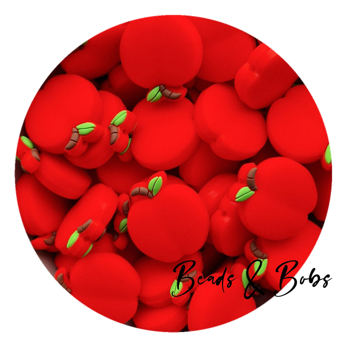 Silicone Apple Beads – Beads & Bobs craft co.